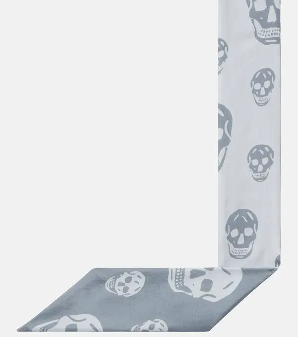 Alexander McQueen Skull Silk Twill Scarf