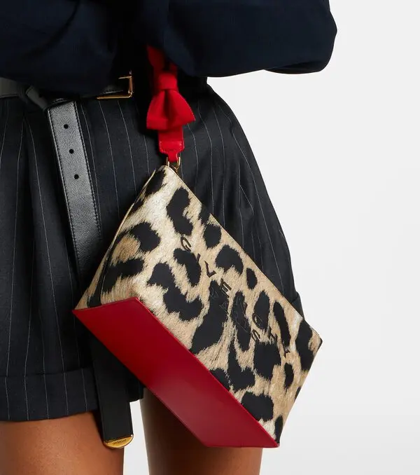 Givenchy Logo Leopard-print Pouch