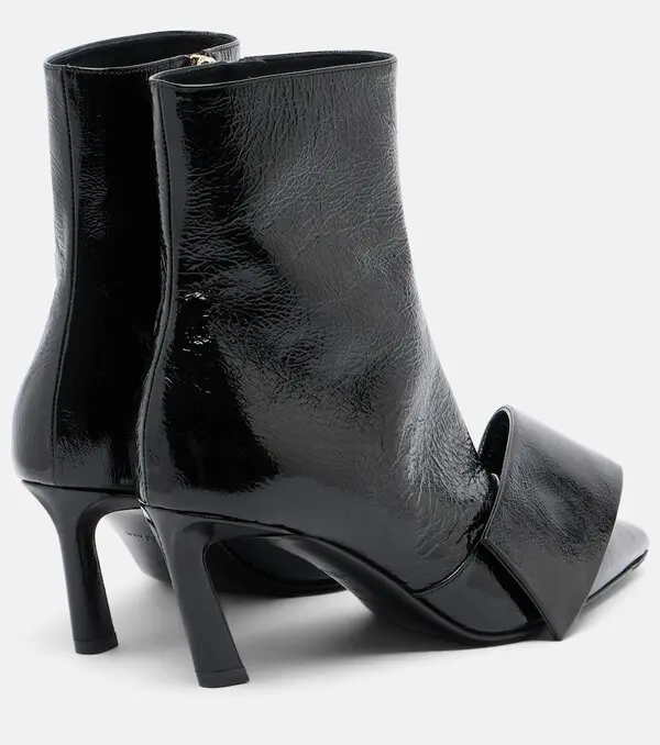Givenchy Twisted Ribbon Leather Ankle Boots