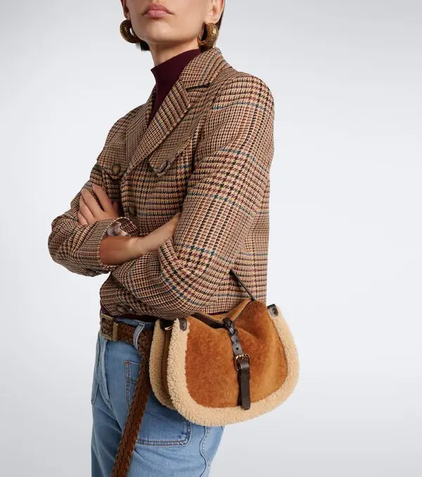 Etro Pony Small Shearling Top-handle Bag