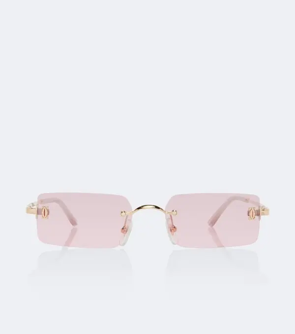Cartier C De Rectangular Sunglasses
