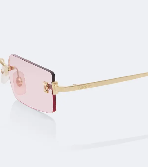 Cartier C De Rectangular Sunglasses