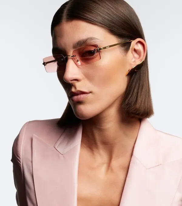 Cartier C De Rectangular Sunglasses
