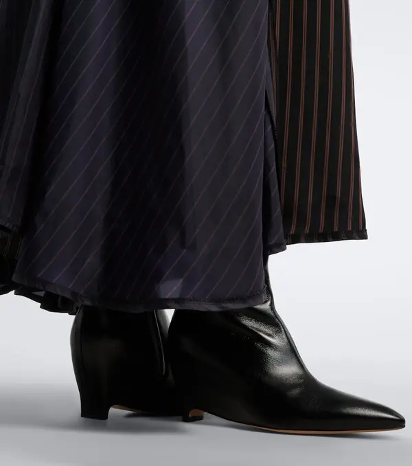 MAISON MARGIELA Heel-less Leather Ankle Boots