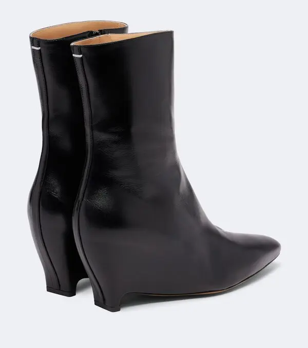 MAISON MARGIELA Heel-less Leather Ankle Boots