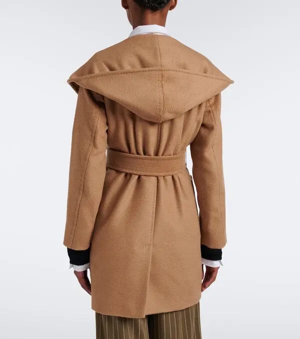 Max Mara Camel Hair Wrap Coat