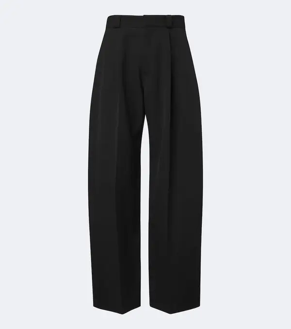 Balenciaga Wool Barrel-leg Pants