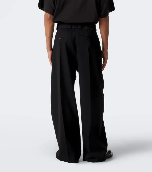 Balenciaga Wool Barrel-leg Pants