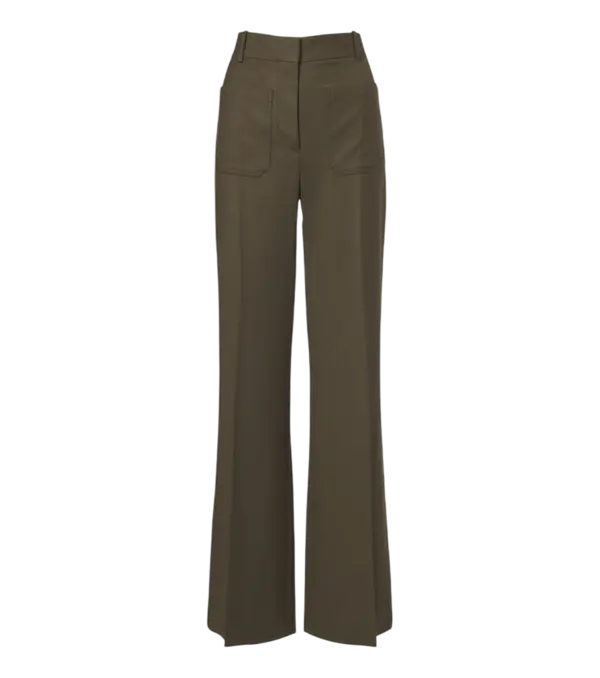 Victoria Beckham Alina Wide-leg Pants - Green