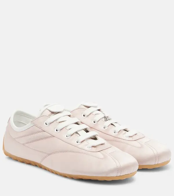 Alexander McQueen Boxe Satin Sneakers - Pink