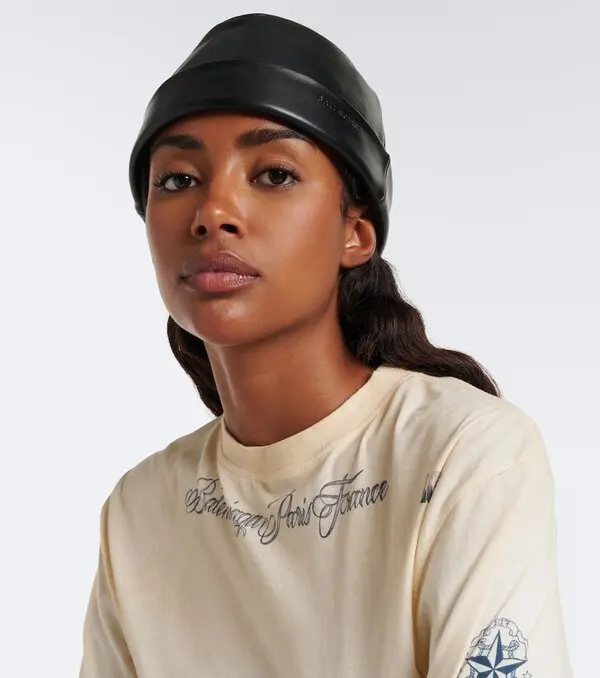 Balenciaga Leather Hat