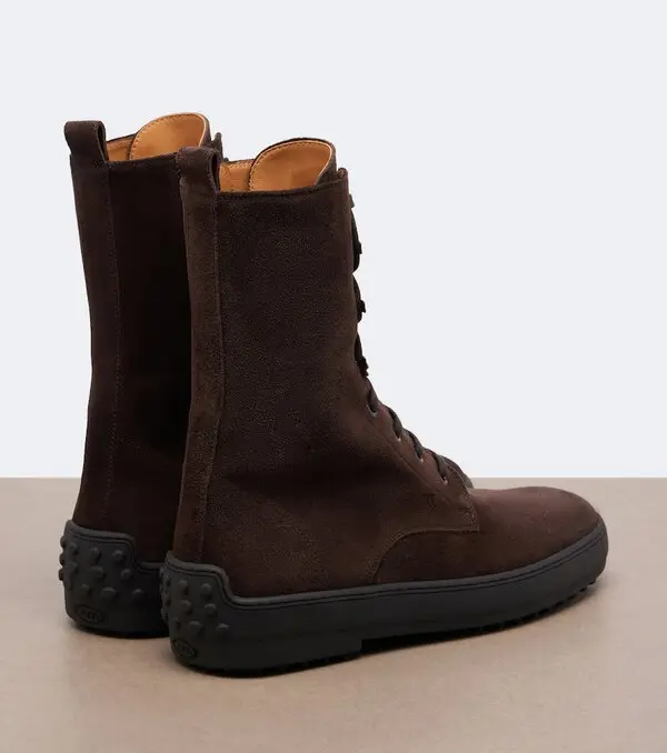 TOD'S Gommino Suede Mid-calf Boots