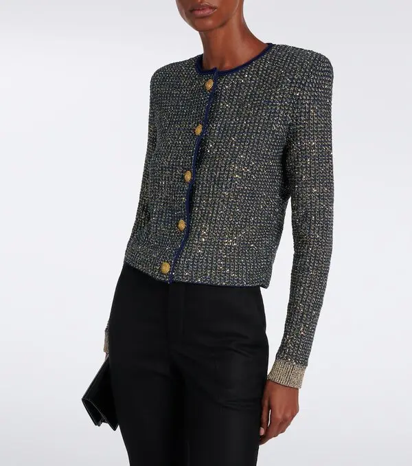Balmain Sequined Tweed Jacket