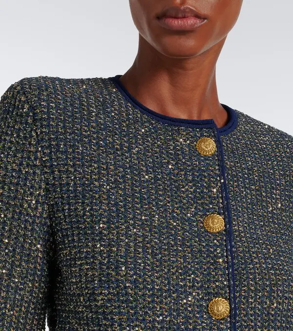 Balmain Sequined Tweed Jacket