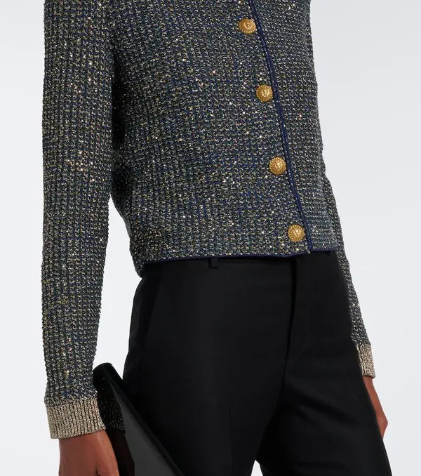 Balmain Sequined Tweed Jacket