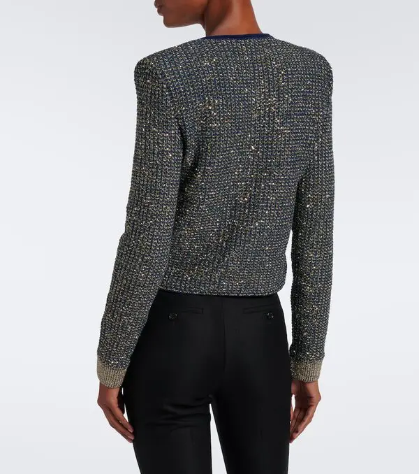 Balmain Sequined Tweed Jacket