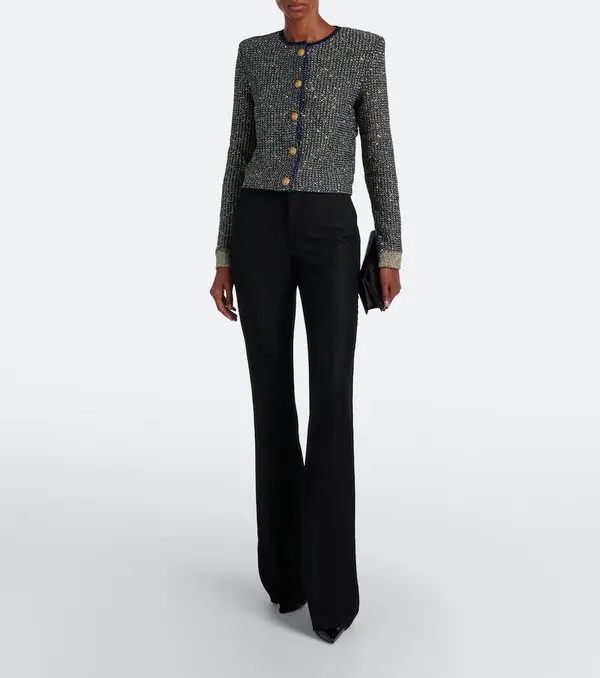 Balmain Sequined Tweed Jacket