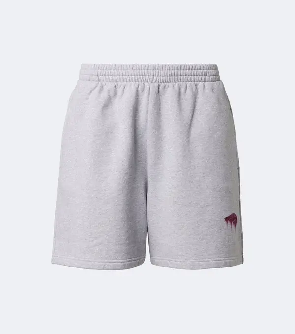 Balenciaga Cotton Jersey Shorts - Grey