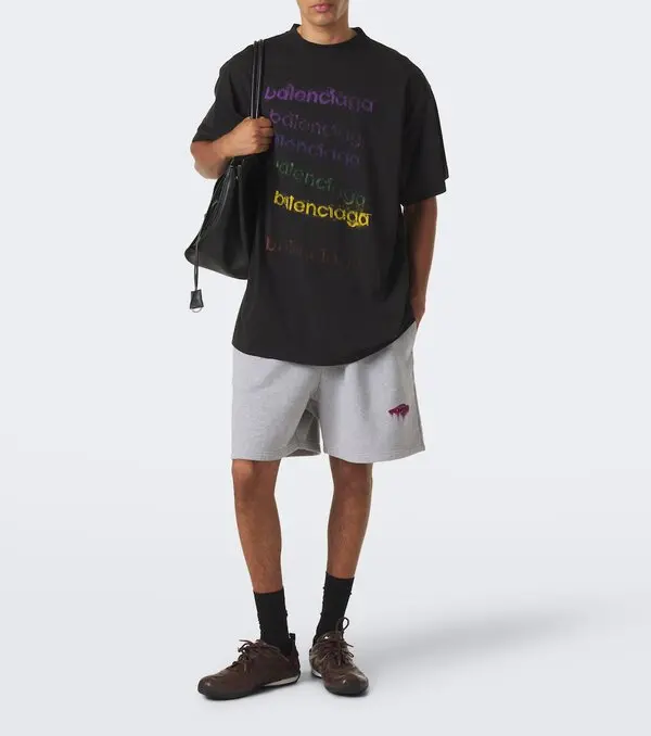 Balenciaga Cotton Jersey Shorts