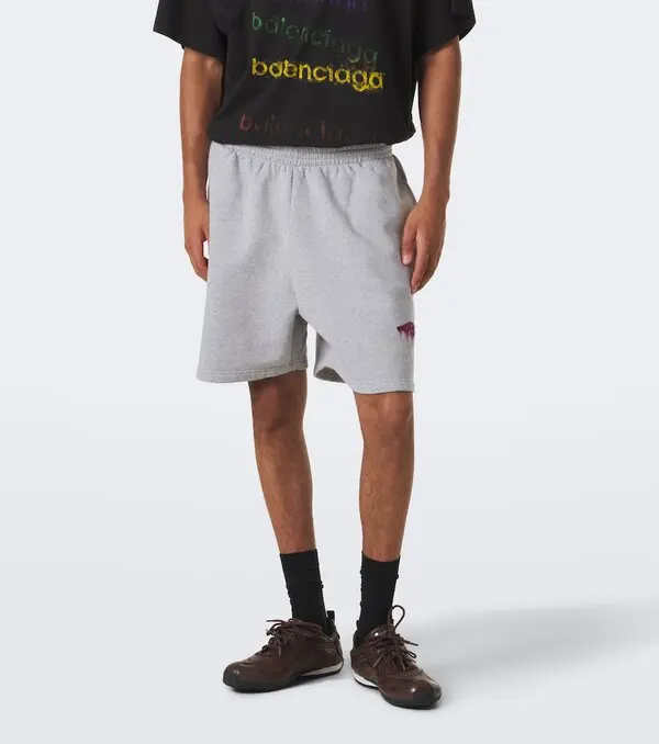 Balenciaga Cotton Jersey Shorts