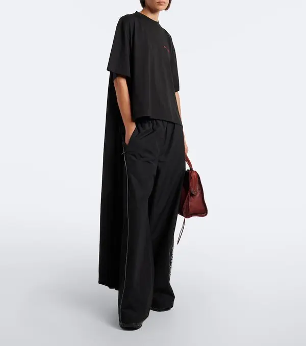 Balenciaga Asymmetric Cotton Jersey T-shirt