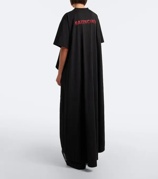 Balenciaga Asymmetric Cotton Jersey T-shirt