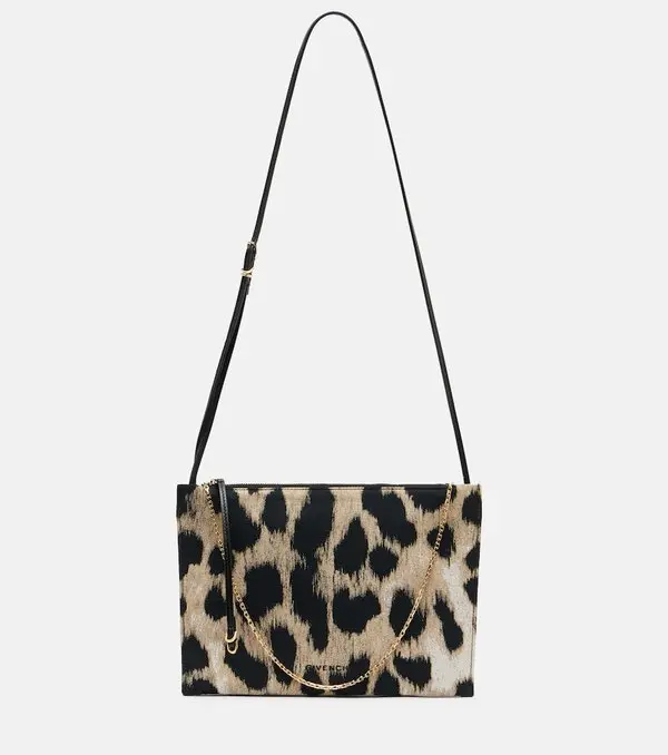 Givenchy Voyou Leopard-print Canvas Pouch