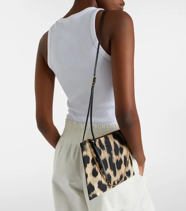 Givenchy Voyou Leopard-print Canvas Pouch