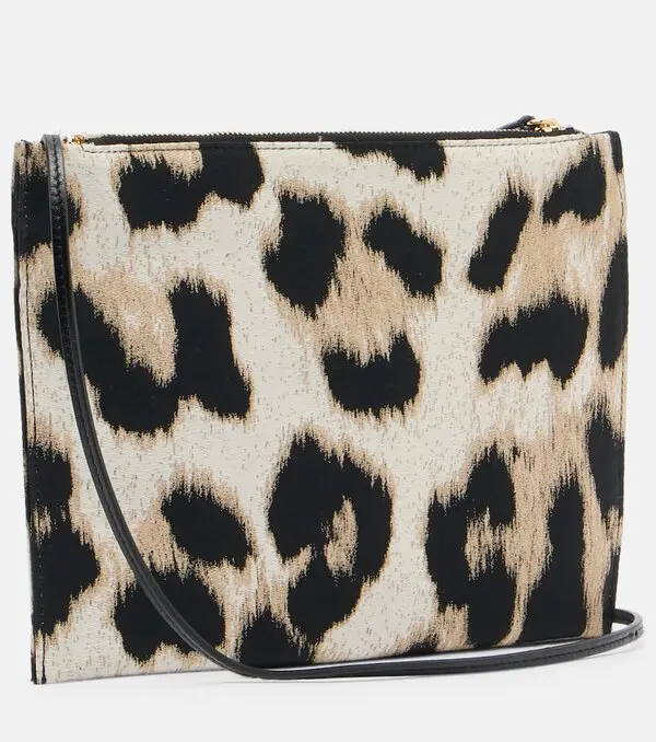 Givenchy Voyou Leopard-print Canvas Pouch
