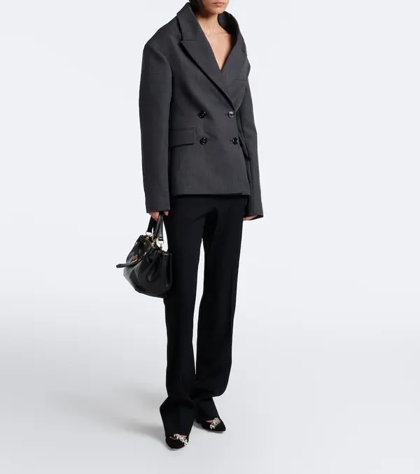 Balenciaga Wool Straight Pants