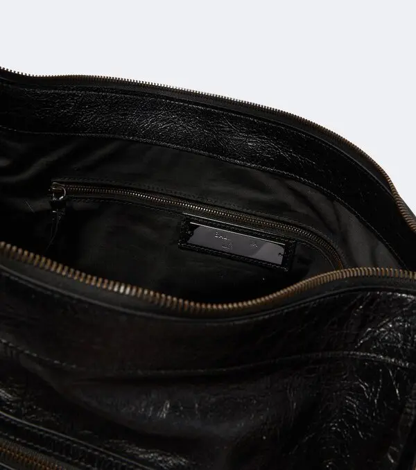 Balenciaga Le City Moto Leather Shoulder Bag