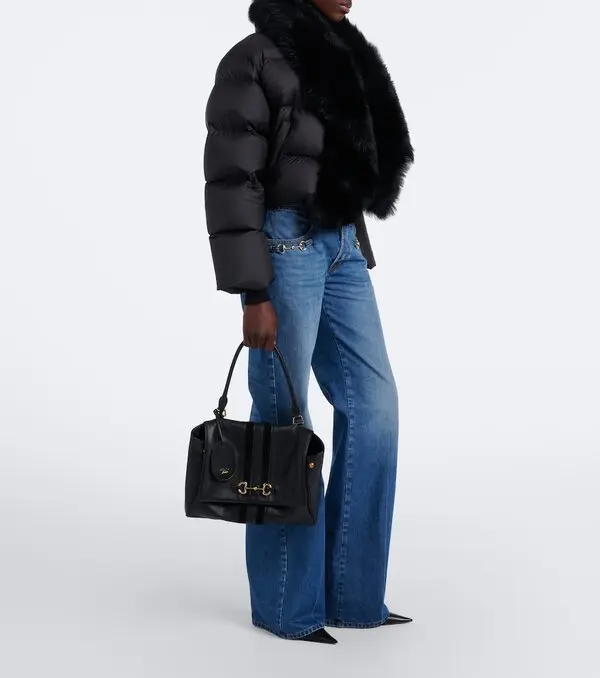 Gucci Leather Medium Shoulder Bag