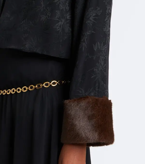 Rixo Luanne Jacquard Cropped Jacket