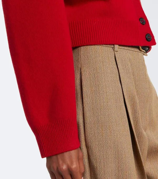 RÓHE Cropped Wool Cardigan