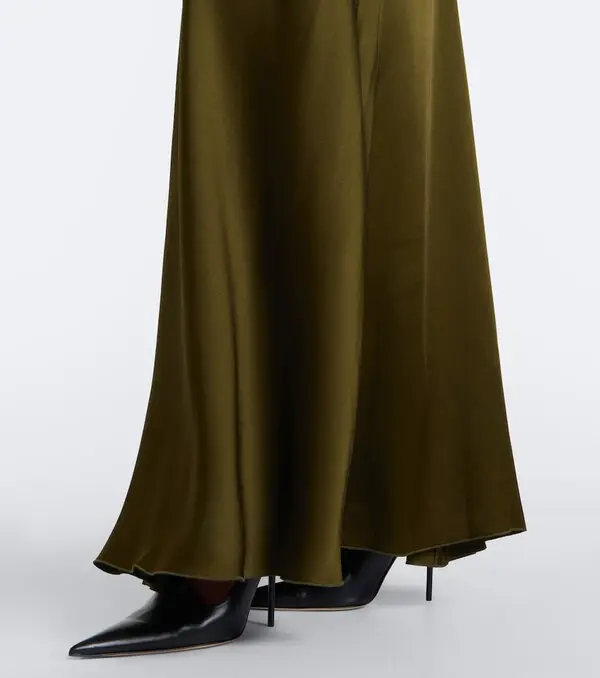 Victoria Beckham Isabella Ruched Satin Gown