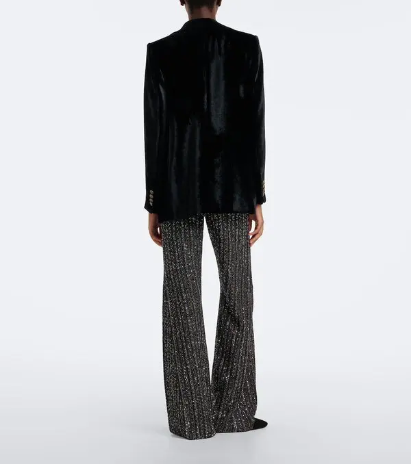 Missoni Knitted Sequined Wide-leg Trousers