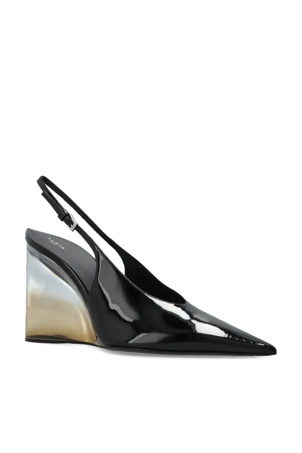 Alaïa Leather Wedge Shoes