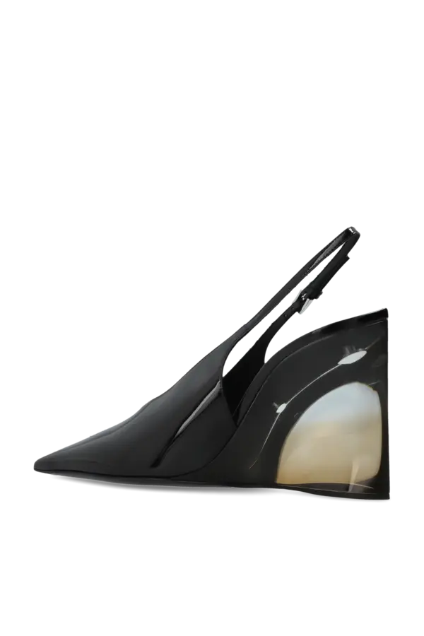 Alaïa Leather Wedge Shoes