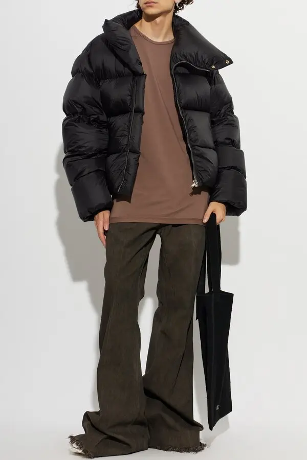 Rick Owens Cotton Denim Wide Leg Jeans