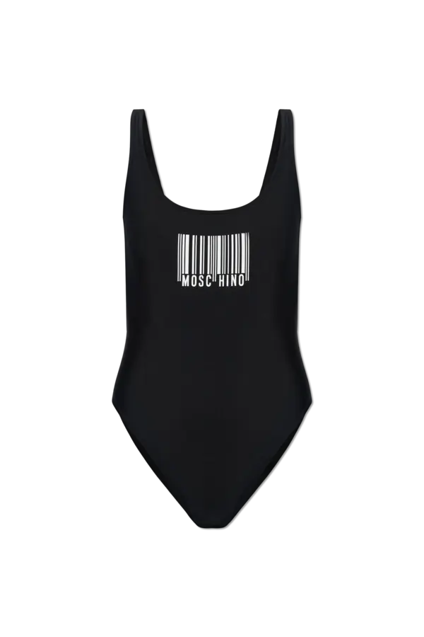 Moschino Barcode Graphic One-piece Swimsuit - Black