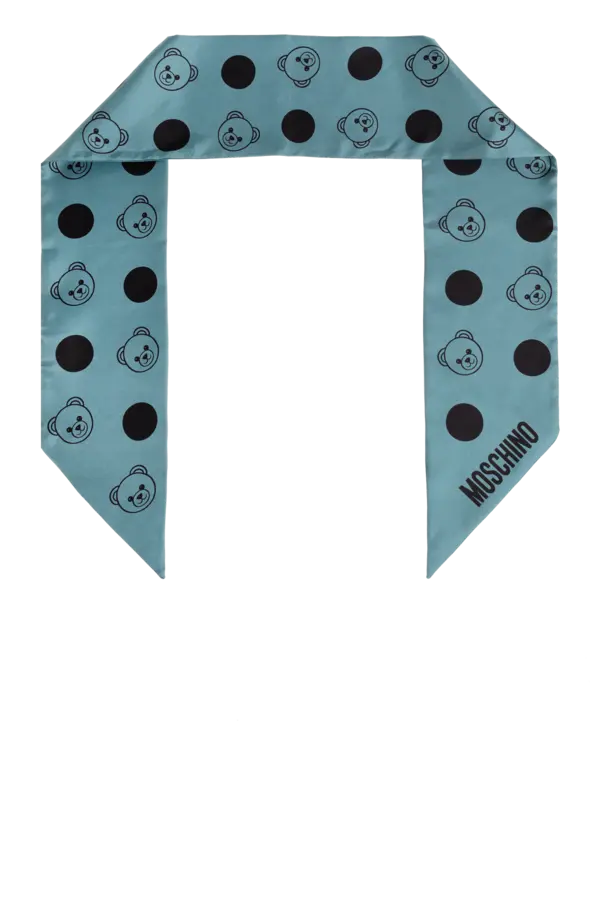 Moschino Silk Scarf - Blue