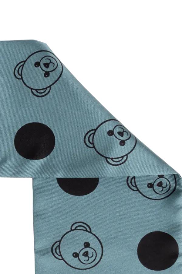 Moschino Silk Scarf - Blue