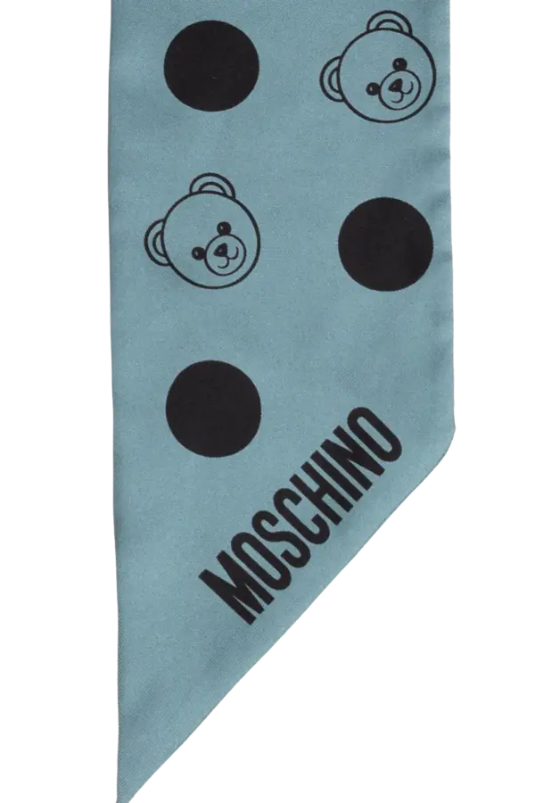 Moschino Silk Scarf - Blue