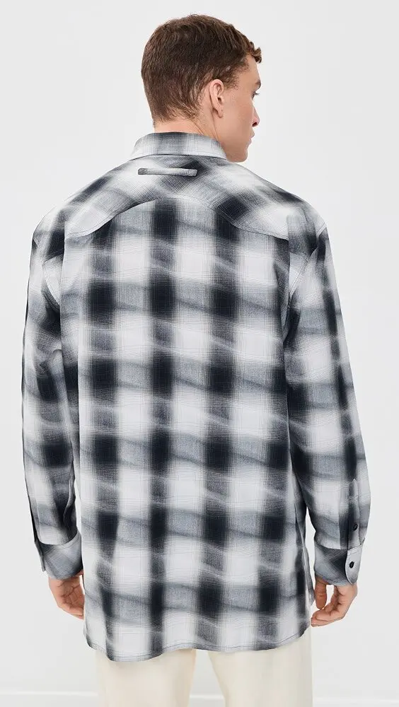 NICHOLAS DALEY Ombre Plaid Deecee Shirt