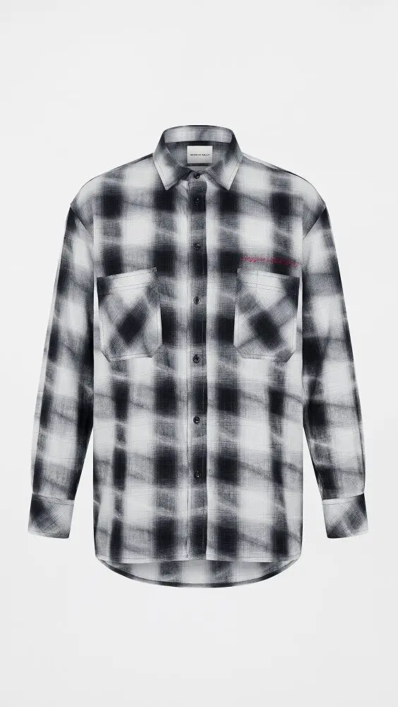NICHOLAS DALEY Ombre Plaid Deecee Shirt