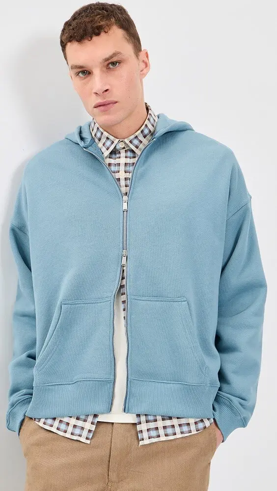 THE ELDER STATESMAN Coastal Zip Hoodie