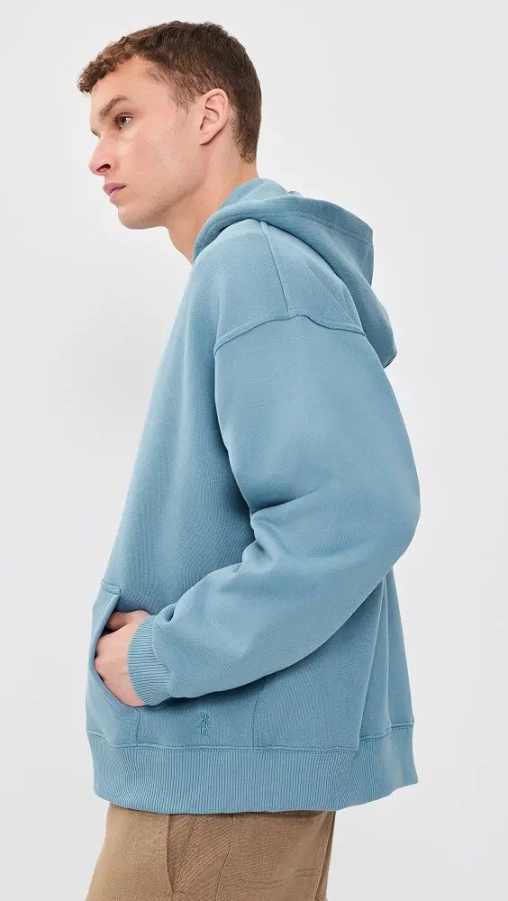 THE ELDER STATESMAN Coastal Zip Hoodie