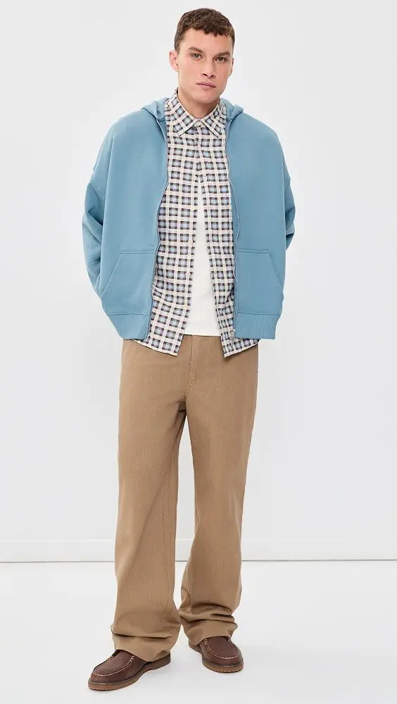 THE ELDER STATESMAN Coastal Zip Hoodie
