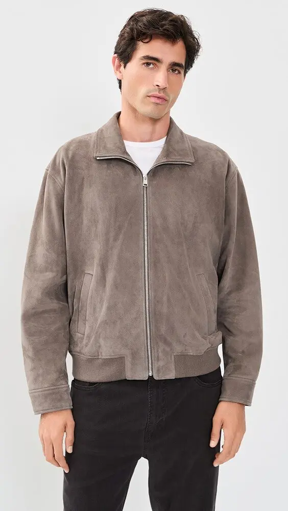 FRAME Suede Bomber
