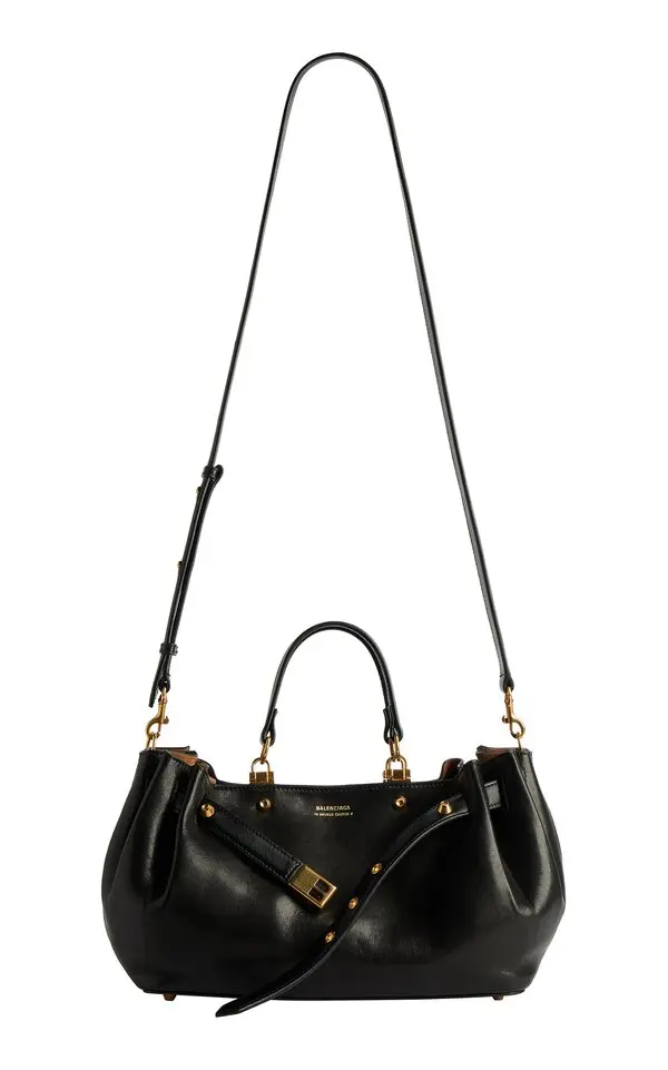 Balenciaga Fan Leather Carryall Bag